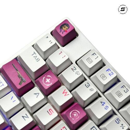 Reyna - 10 Keycaps Valorant Reyna (PBT, Perfil OEM) - a partir de R$99,75