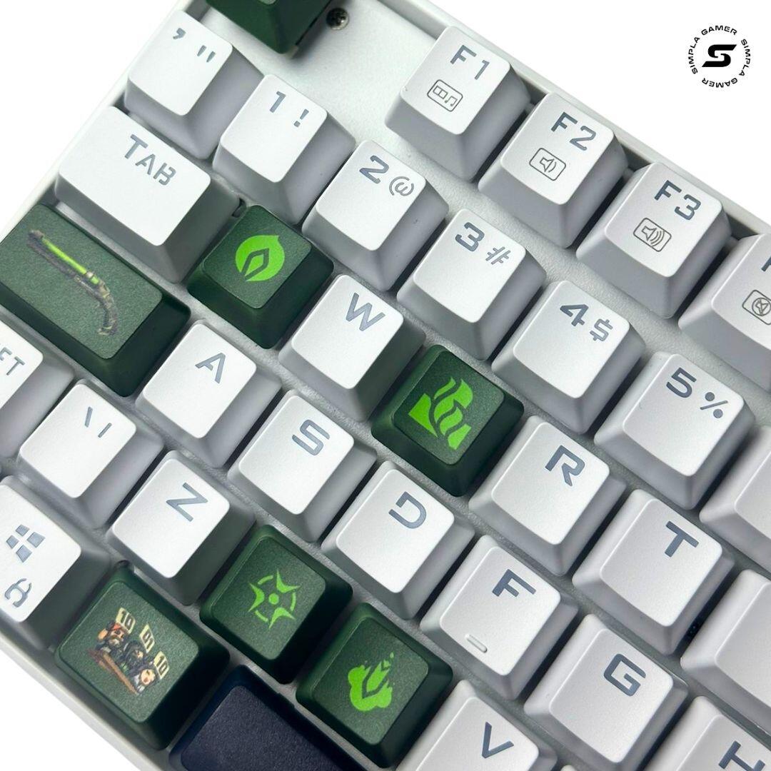 Keycaps Viper Valorant - Kit com 10 Teclas Personalizadas para Teclado ...
