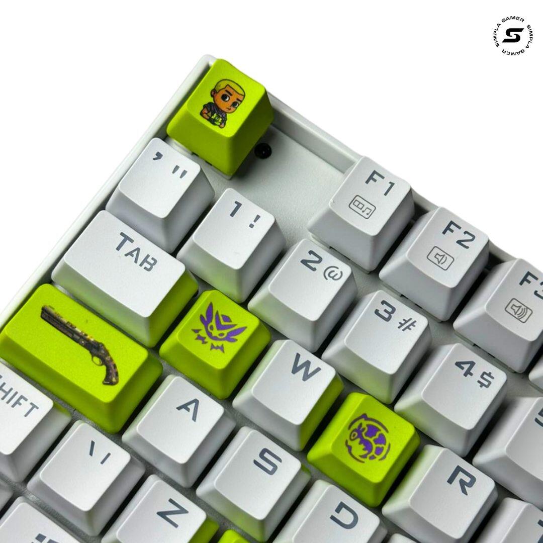 Gekko Valorant - Kit 10 Keycaps de Valorant Gekko Personalizadas - a ...