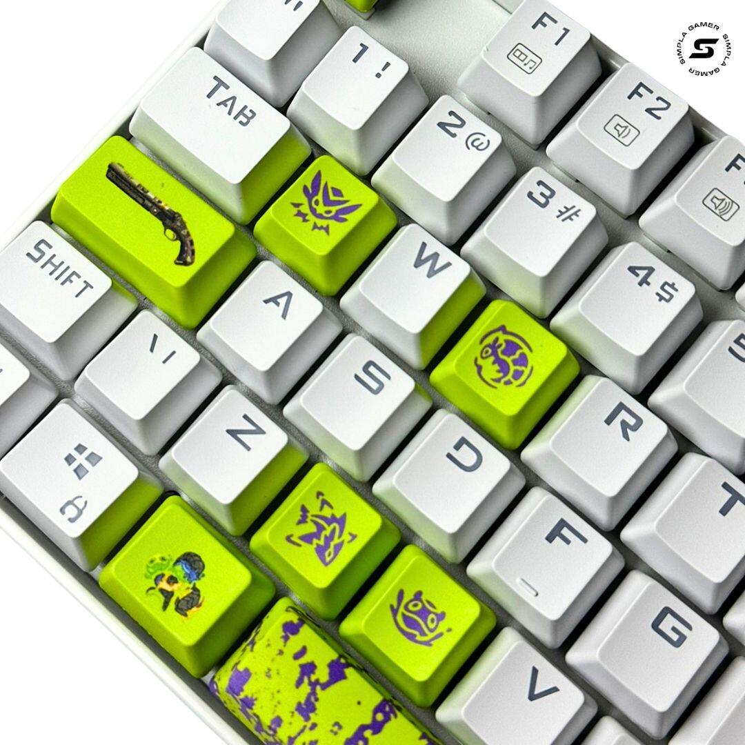 Gekko Valorant - Kit 10 Keycaps de Valorant Gekko Personalizadas - a ...