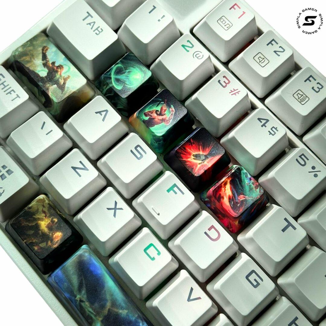 Keycaps League of Legends Lee Sin - 12 Teclas Personalizadas (PBT, OEM ...