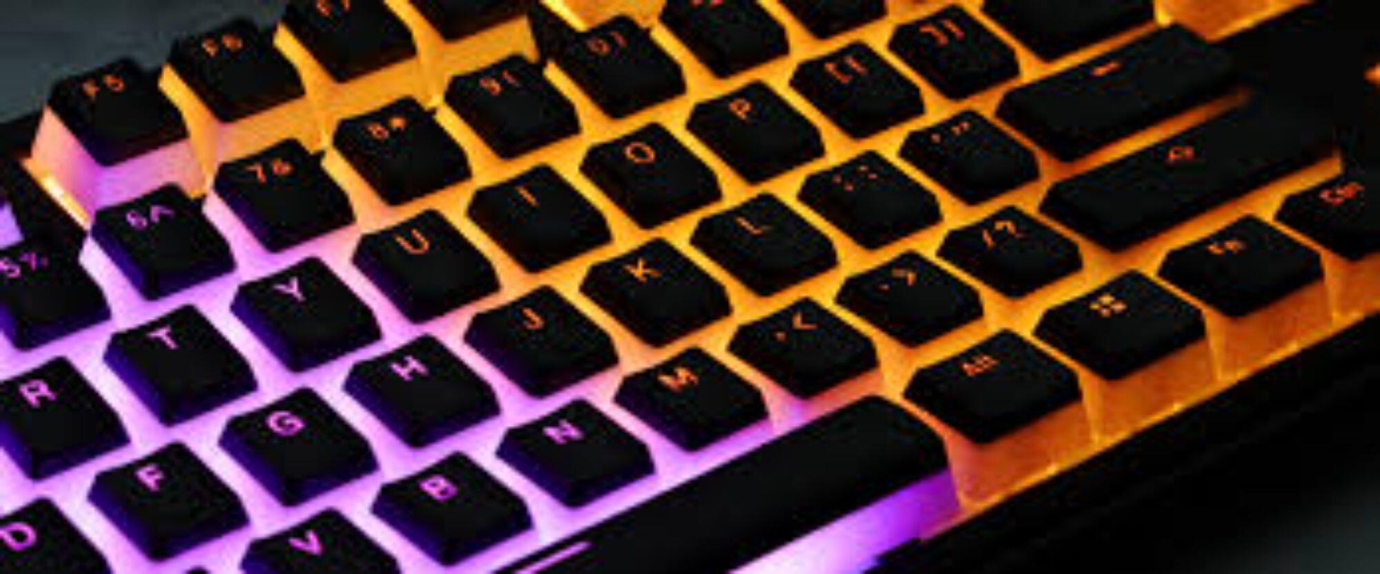 Keycaps Pudding Preto Teclado 100% ANSI + ISO Pudim - a partir de R$133,00