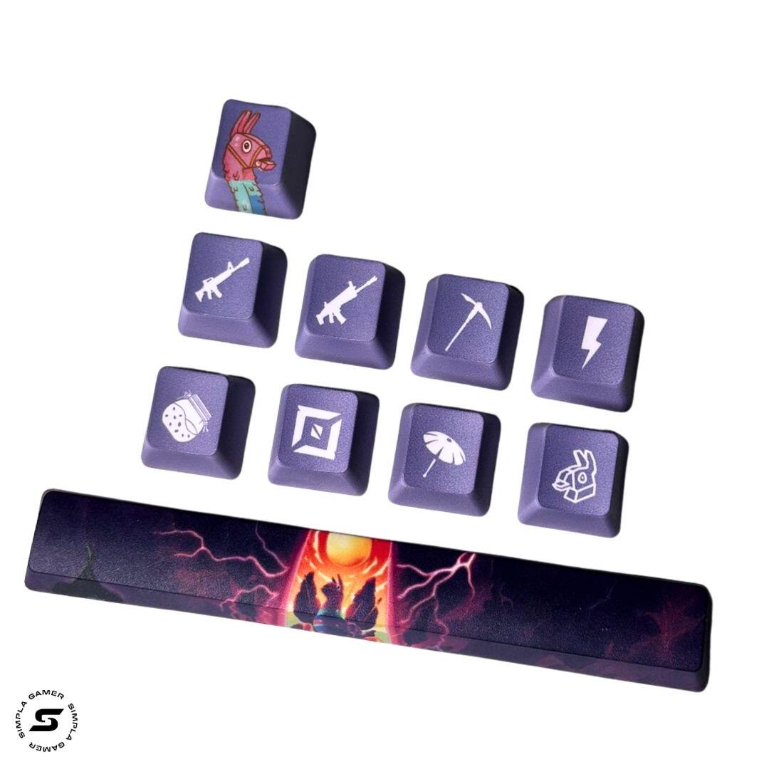 10 Keycaps Fortnite - Teclas do Fortnite - a partir de R$80,18