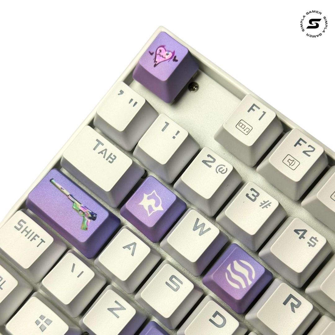 Clove - 10 Keycaps Personalizadas Valorant Clove (PBT, Perfil OEM) - a ...
