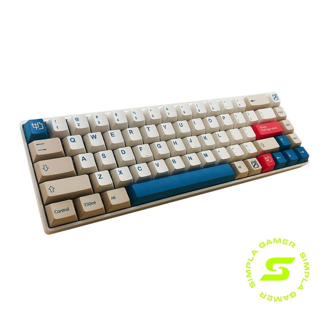 Soya Milk 131 Keycaps Perfil HSA em PBT