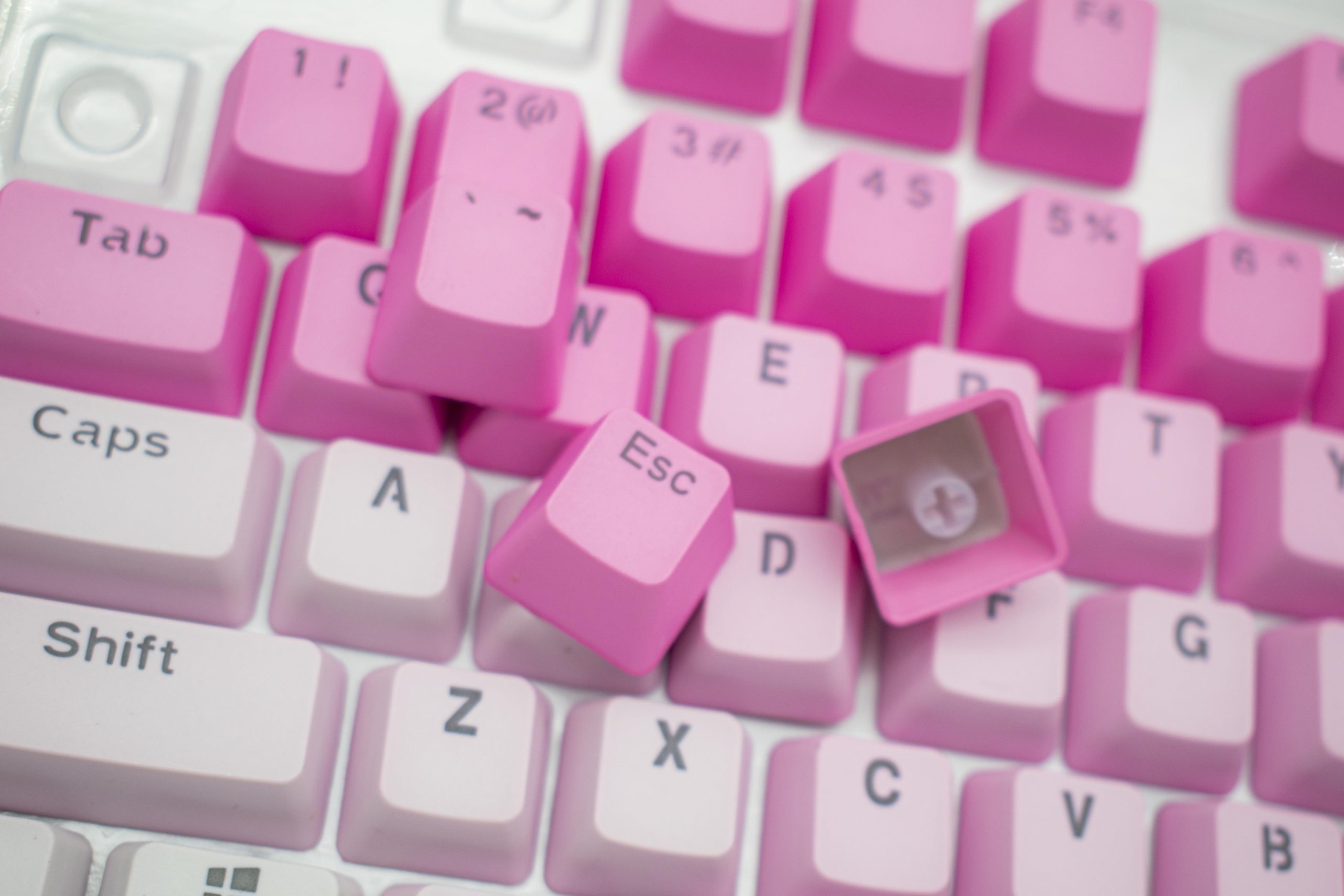 Comprar Keycaps Degrade Rosa - Teclas Rosa US - Keycaps personalizadas ...