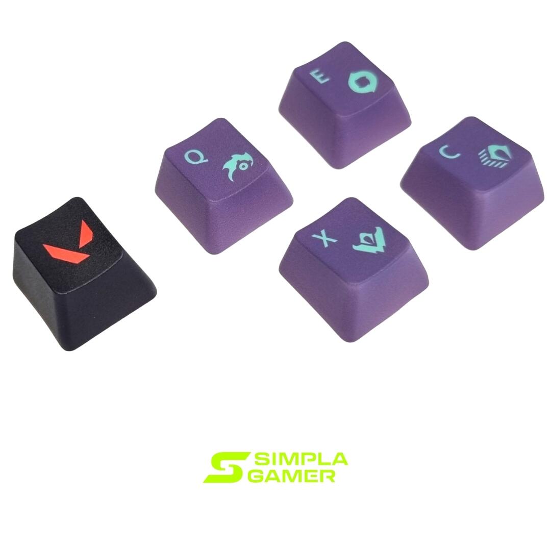 Keycaps Valorant Omen - 5 Peças - a partir de R$44,00