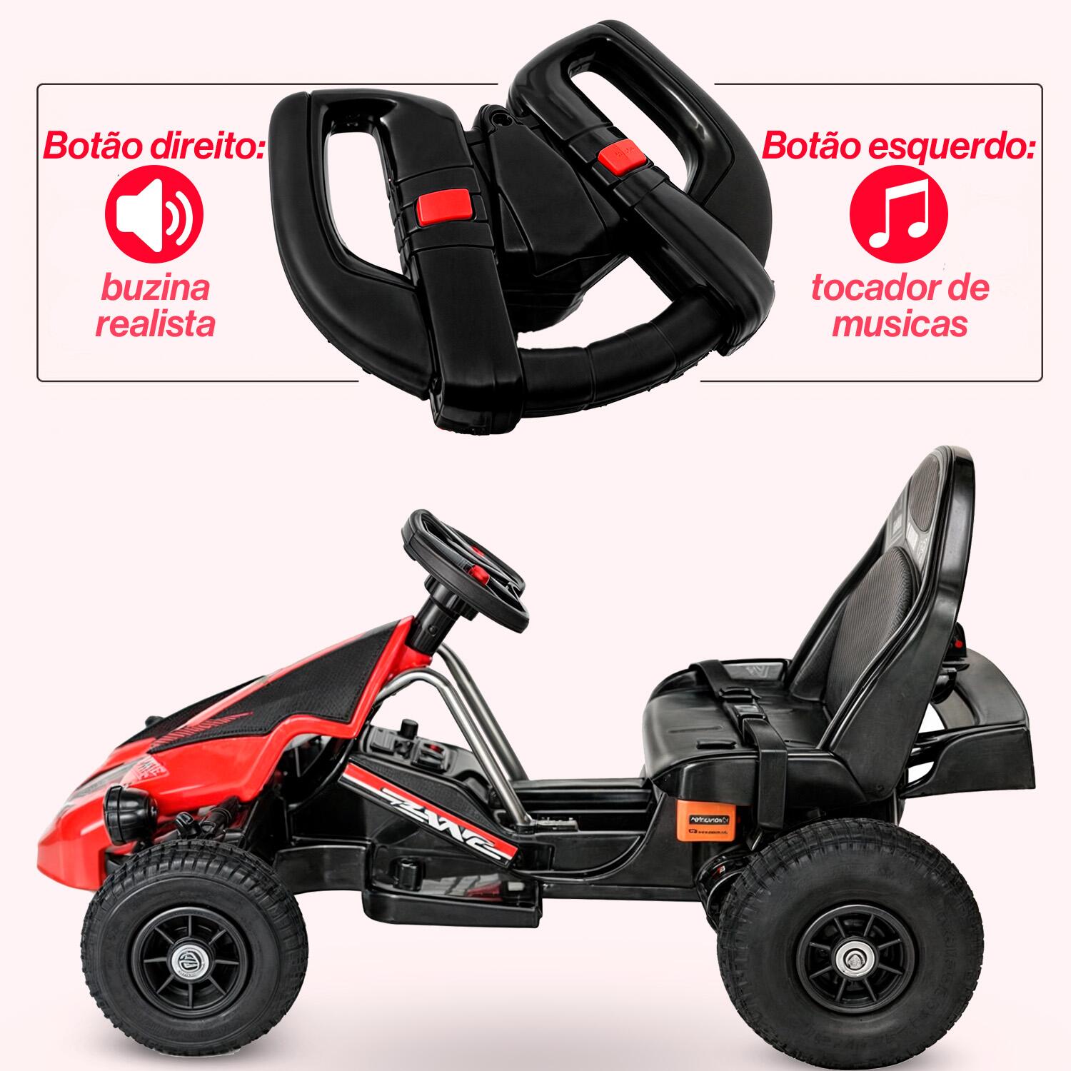 Comprar Carro Eletrico Infantil Kart carrinho para Criança 2 a 5 anos ...