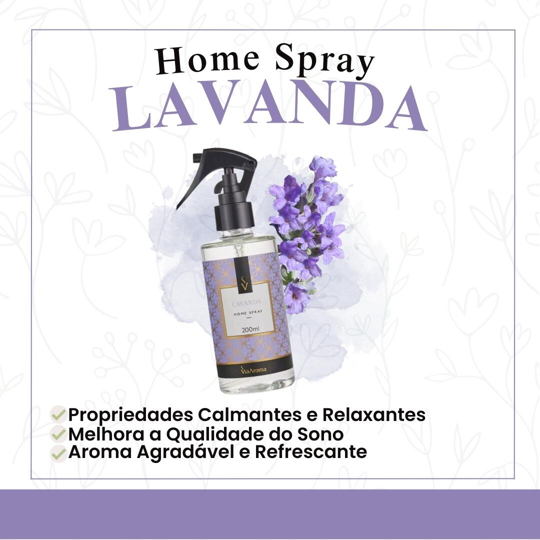 Home Spray de Lavanda casinha das essências