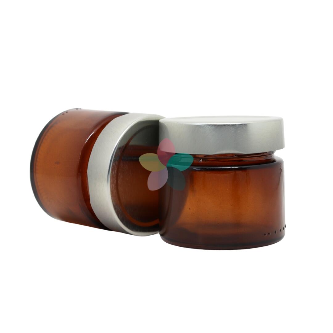 Kit com 6 Potes de Vidro La Pianezza 210ml - Âmbar