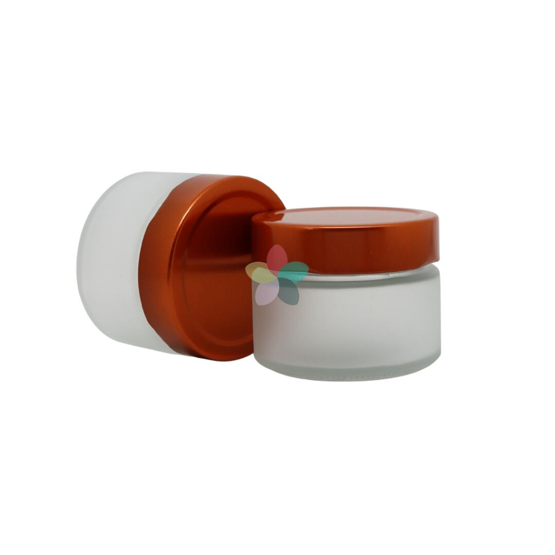 Kit com 6 Potes de Vidro Mini Pianezza 150ml - Fosco