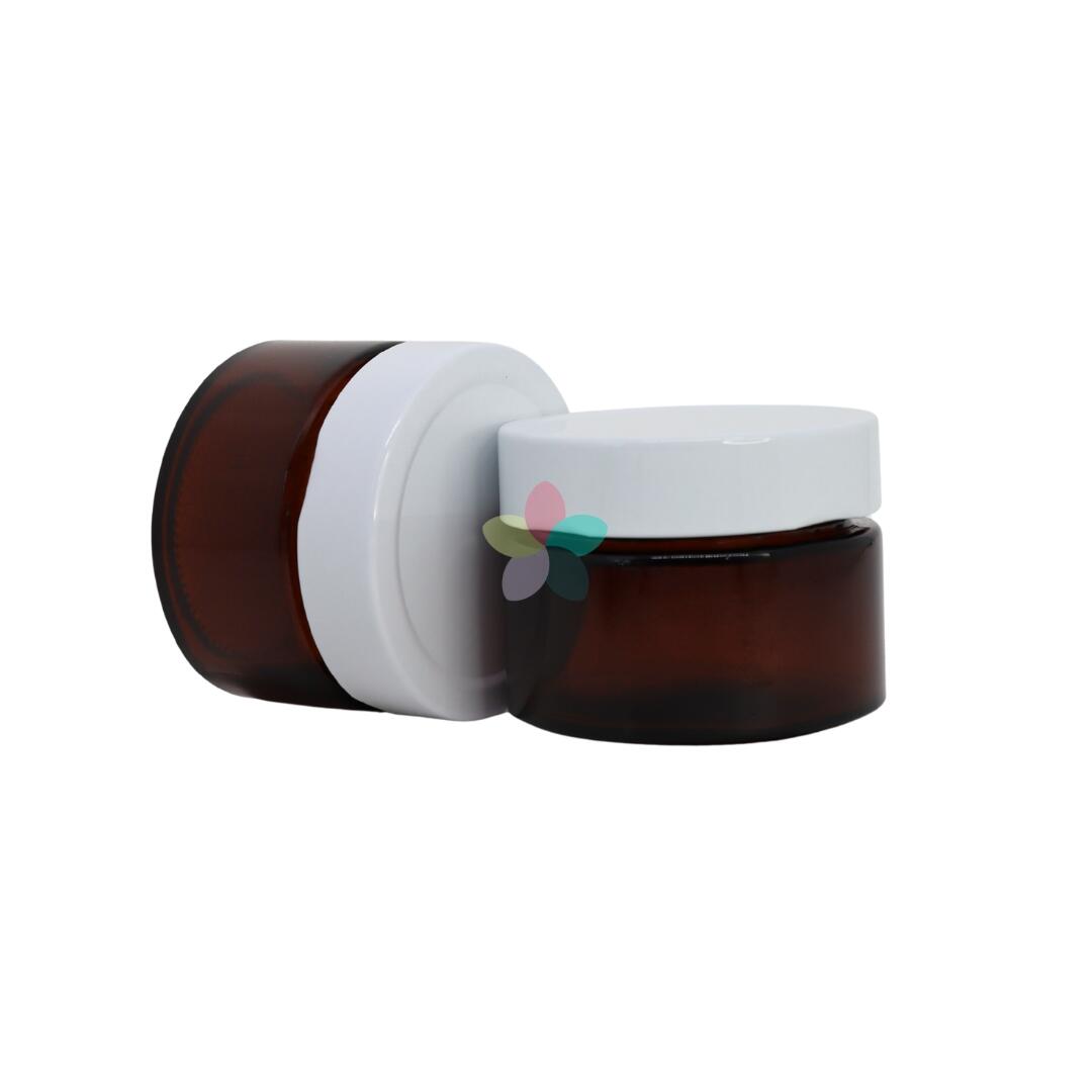 Kit com 12 Potes de Vidro Mini Pianezza 150ml - Âmbar