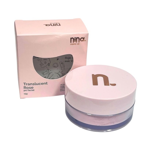 Pó solto Translucent Rosa - Nina Makeup