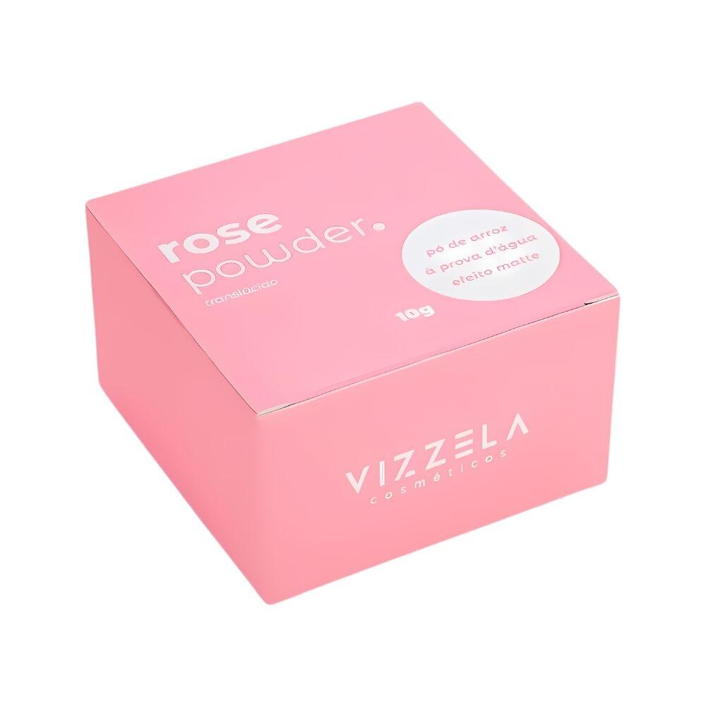 Pó rosa facial Rose Powder - Vizzela
