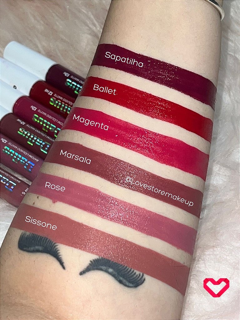 Batom líquido matte 12h - Dailus