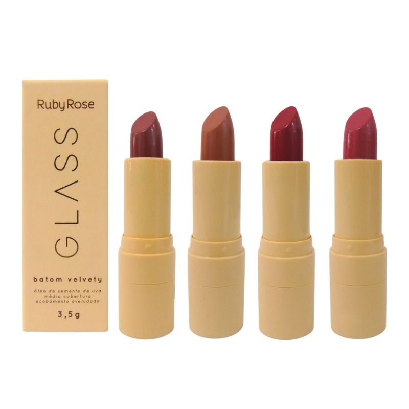 Batom em bala Velvety Glass - Ruby Rose