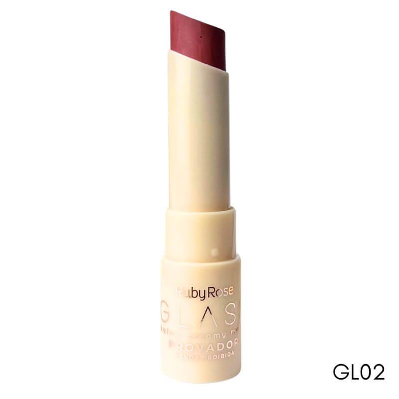 Batom creamy matte Glass - Ruby Rose