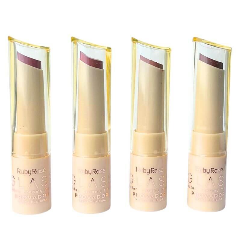 Batom creamy matte Glass - Ruby Rose