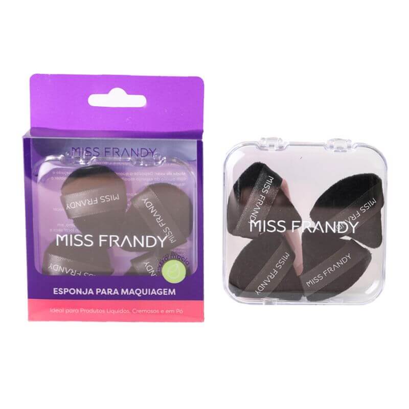 Kit 4 mini esponjas de triangulo Miss Frandy