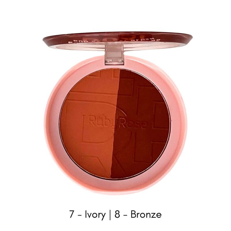 Blush compacto Dual Cheeks - Ruby Rose