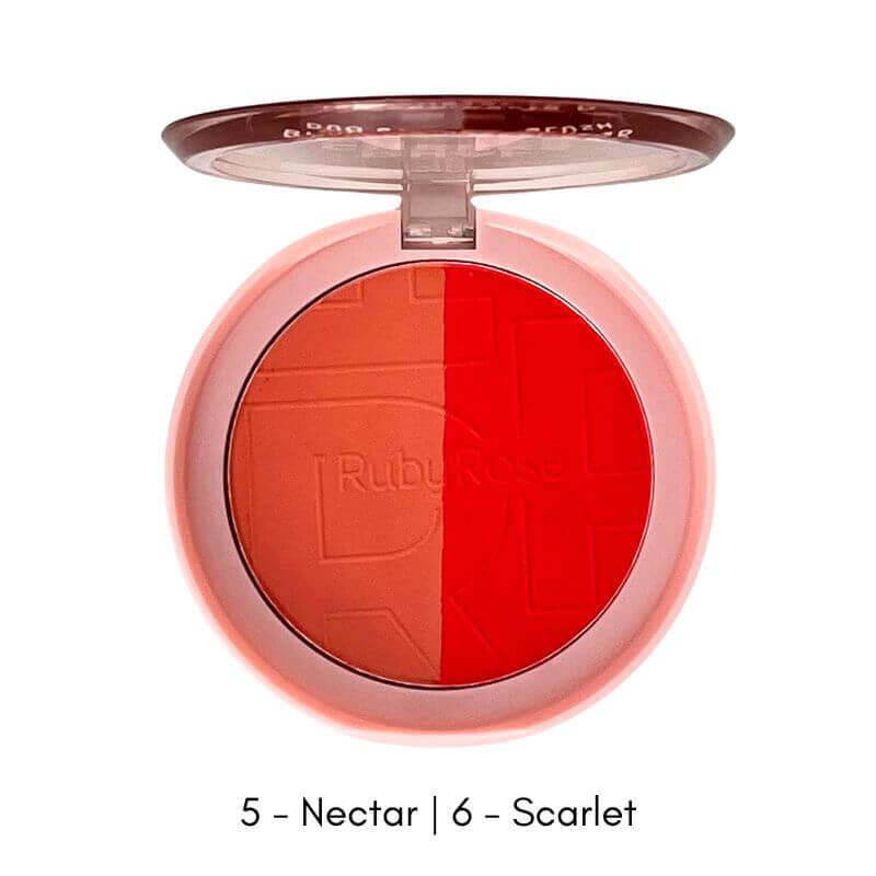 Blush compacto Dual Cheeks - Ruby Rose