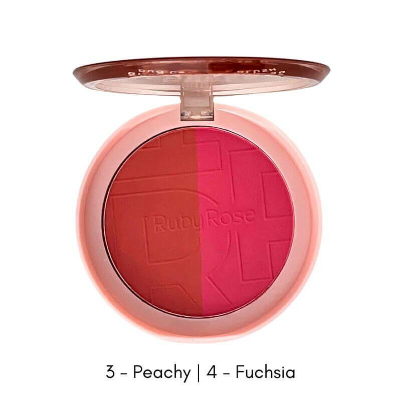 Blush compacto Dual Cheeks - Ruby Rose