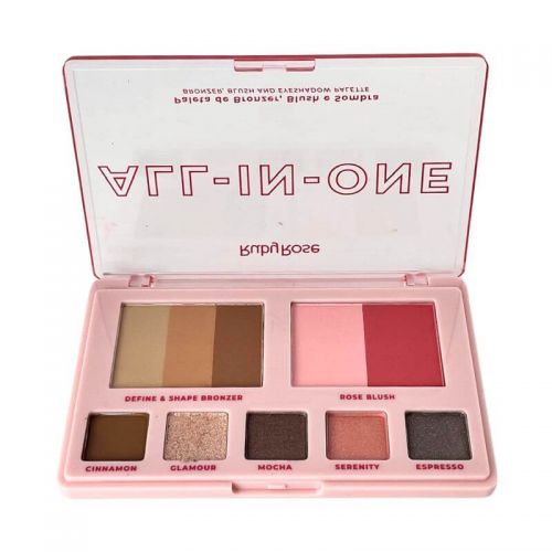 Paleta de Bronzer, Blush e Sombra Ruby Rose