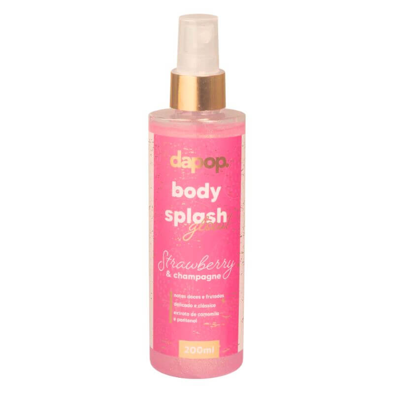Body Splash Glow Strawberry e Champagne Dapop
