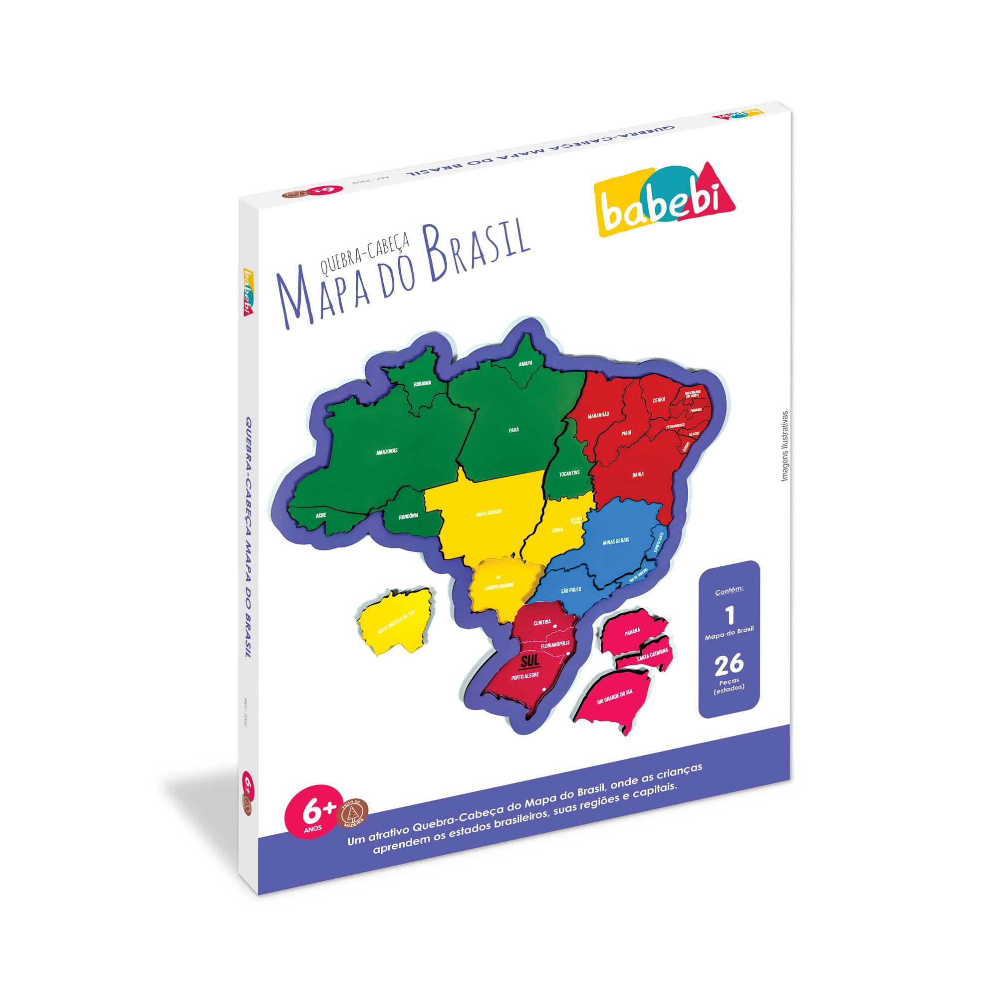 Comprar Qc Mapa Do Brasil Babebi - a partir de R$130,62 - Fabrica ...