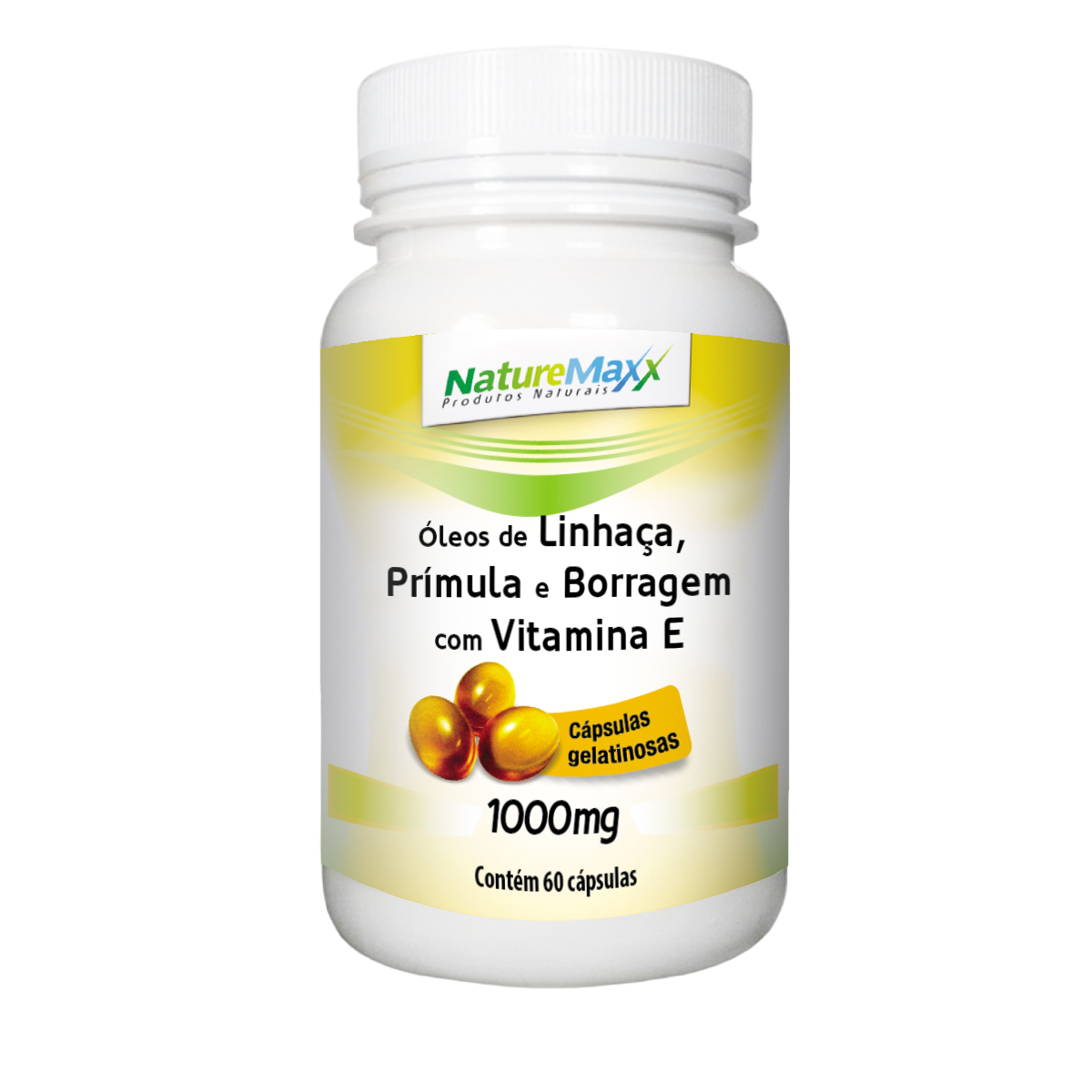 Comprar Óleo de Linhaça Prímula Borragem + Vitamina E + Ômega 3 1000mg ...