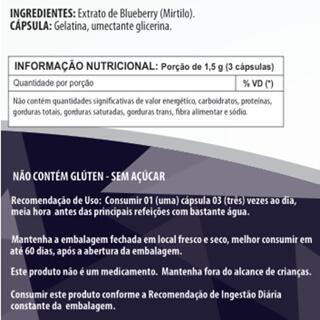 Comprar Blueberry (Mirtilo) 500 mg - de R$21,49 a R$28,66