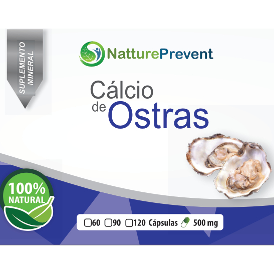 Comprar Cálcio de Concha De Ostra 500 mg - de R$21,49 a R$28,66 ...