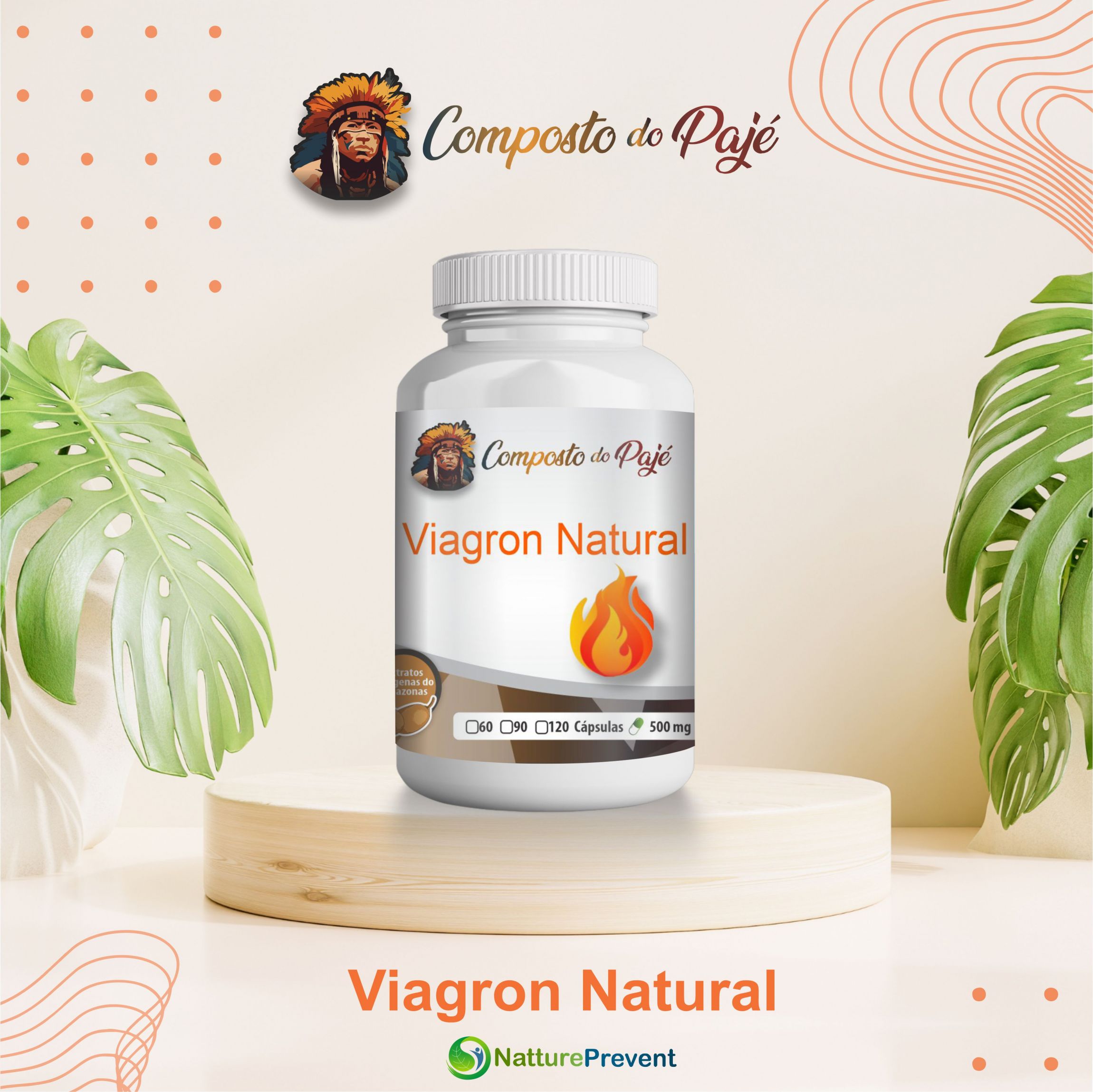 Comprar Composto do Pajé - Viagron Natural 500 mg - de R$21,49 a R$28 ...