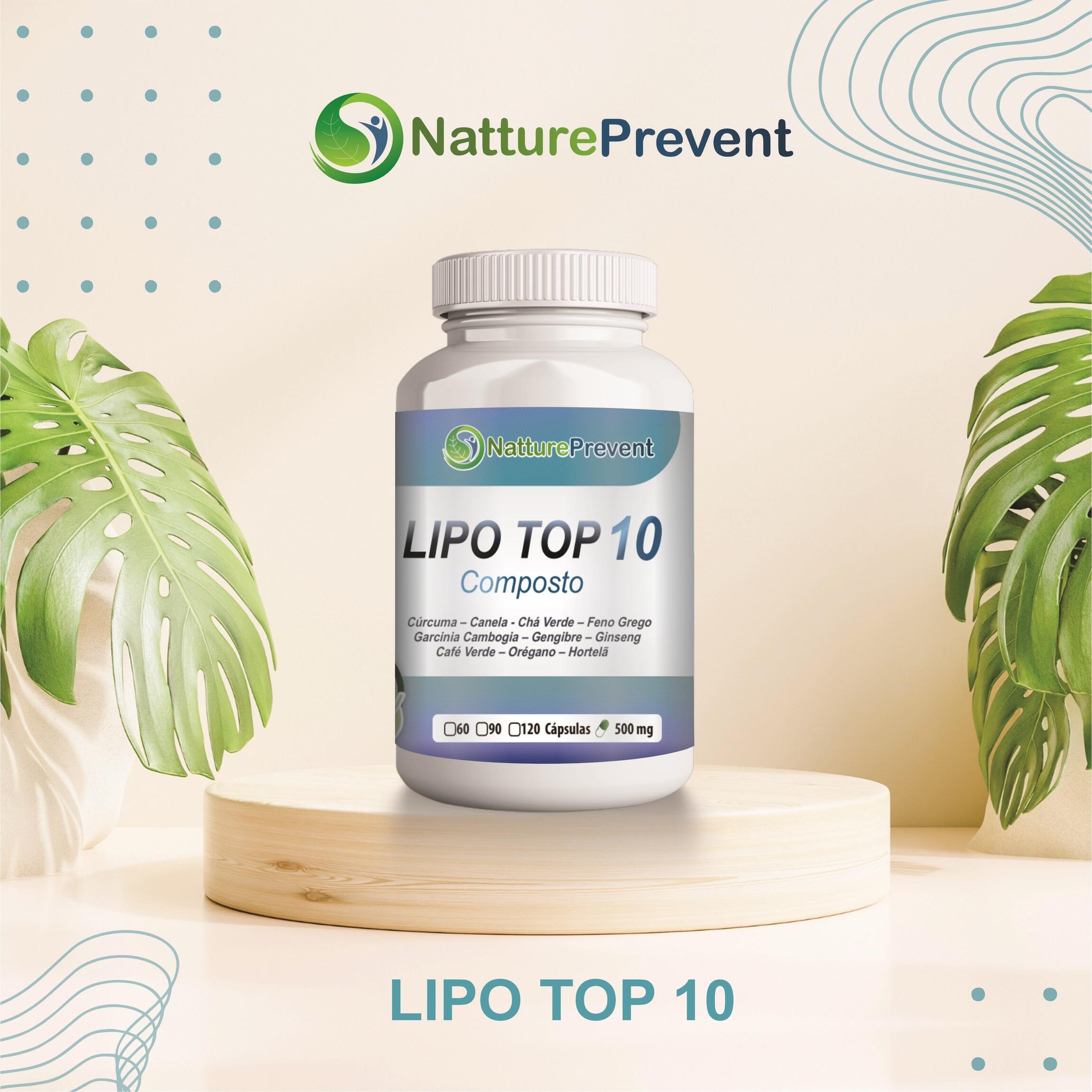 Comprar Lipo Top 10 Composto Emagrecedor 500 mg - Canela, Chá Verde ...