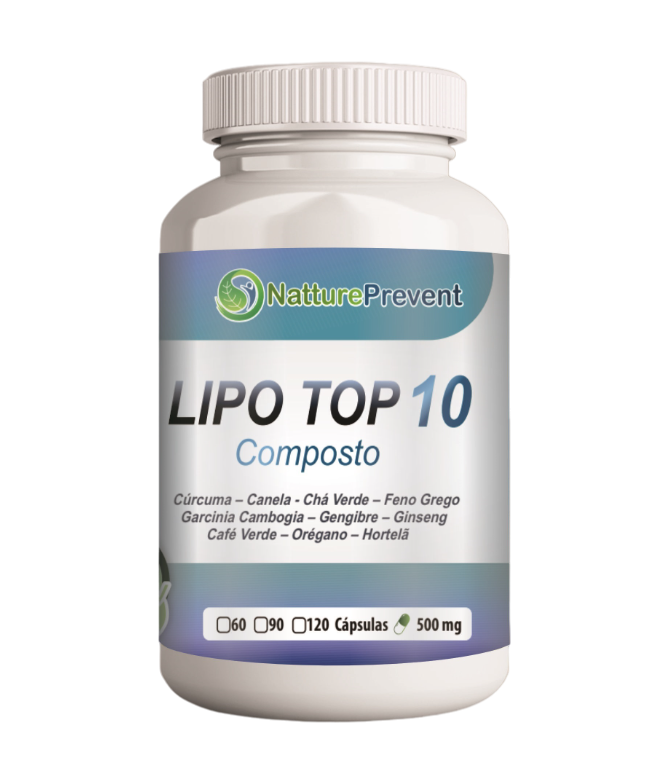 Comprar Lipo Top 10 Composto Emagrecedor 500 mg - Canela, Chá Verde ...