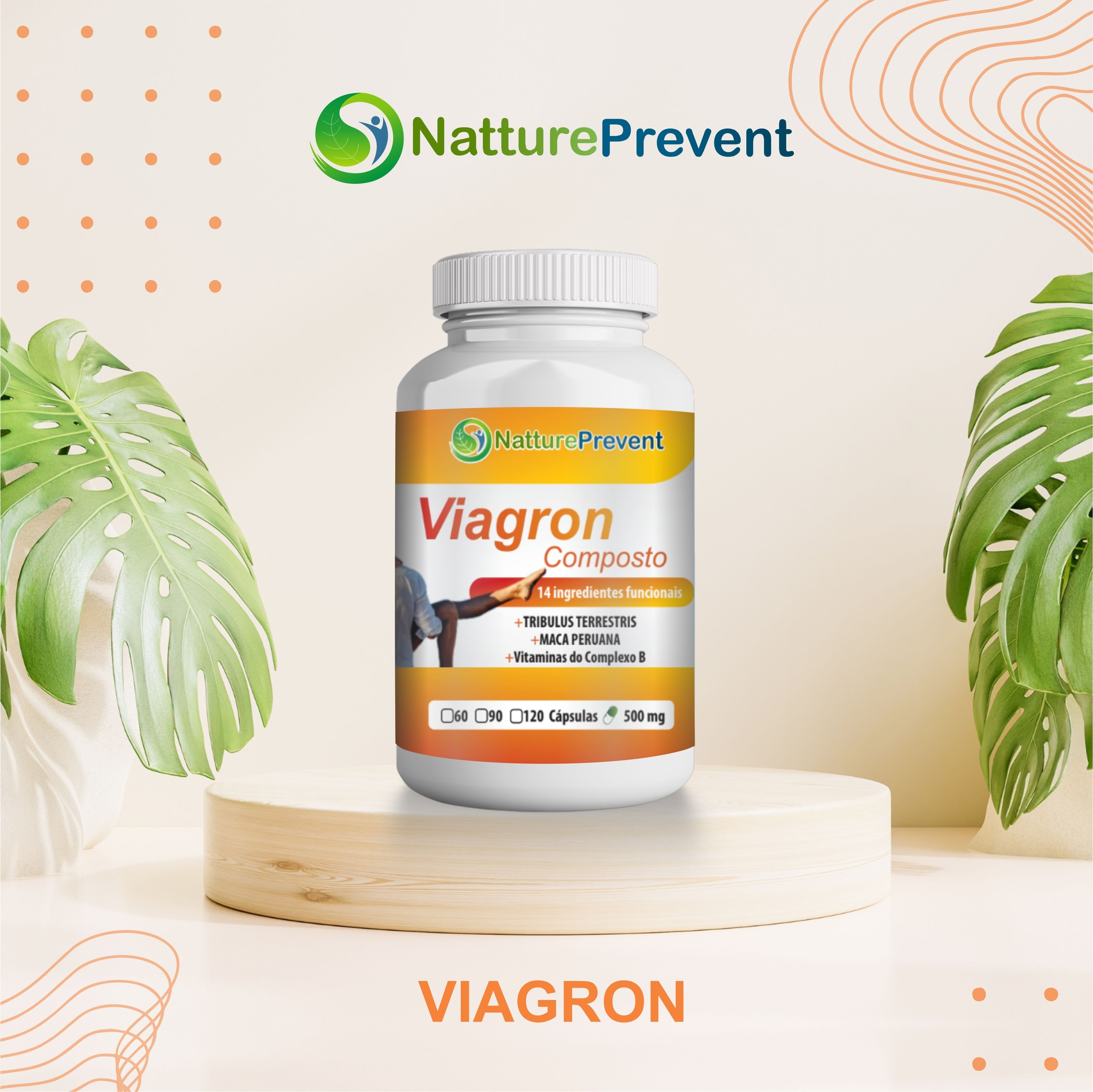 Comprar Viagron Composto 500 mg - de R$21,49 a R$28,79 - Naturaisweb