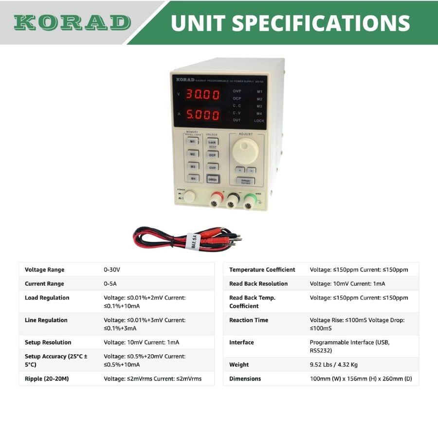 Comprar Fonte Digital KORAD KA3005P 30V 5A USB - HCELL Distribuidor - O Maior do Nordeste