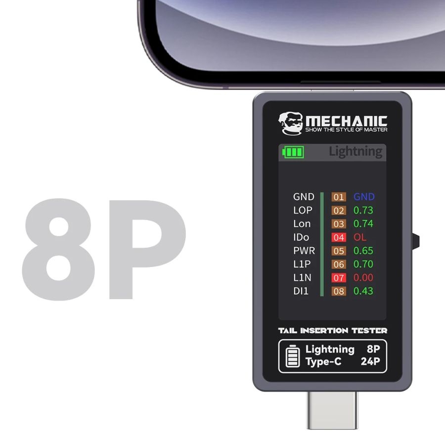 Comprar Dock Test Automático MECHANIC T-824 Type-C e Lightning - a ...