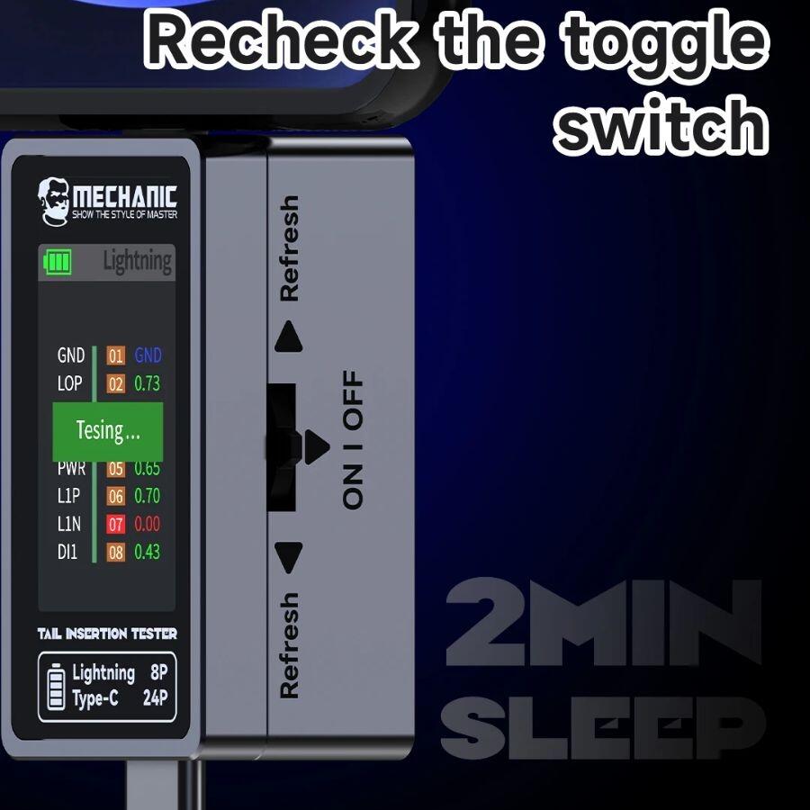 Comprar Dock Test Automático MECHANIC T-824 Type-C e Lightning - a ...