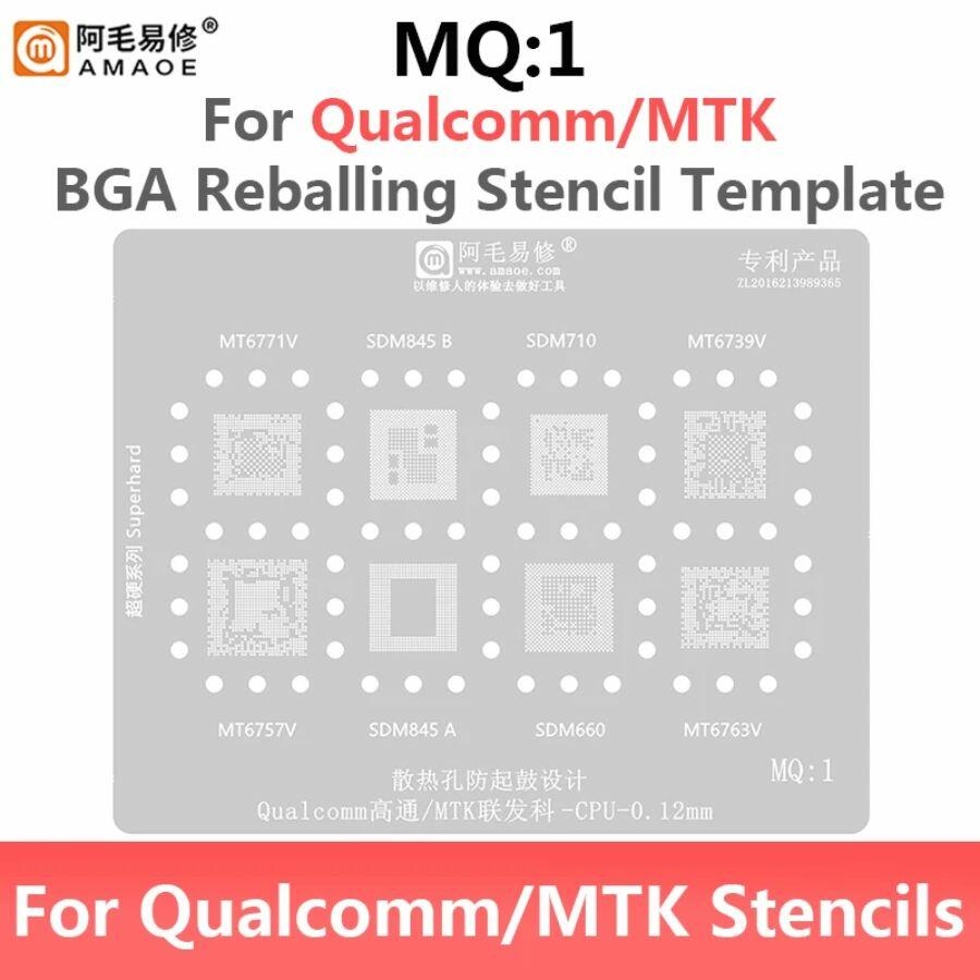 Comprar Kit Stencil AMAOE BGA Reballing Qualcomm/MTK CPU MQ1-6 6 em 1 - HCELL Distribuidor - O ...