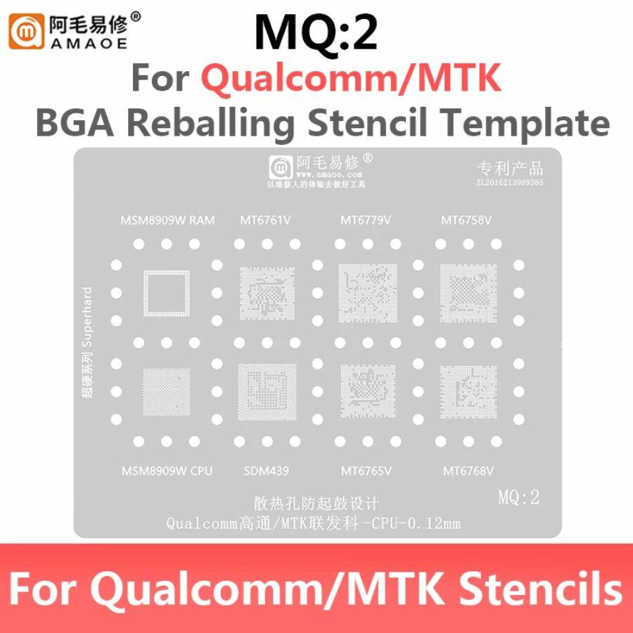 Comprar Kit Stencil AMAOE BGA Reballing Qualcomm/MTK CPU MQ1-6 6 em 1 - HCELL Distribuidor - O ...
