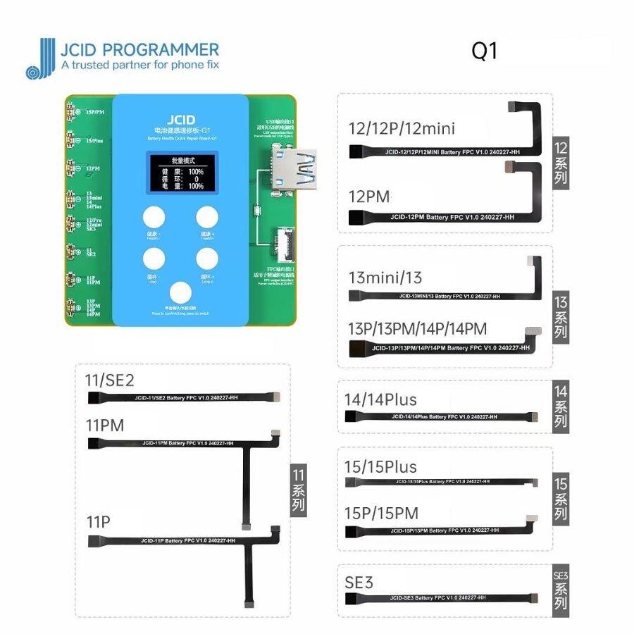 Comprar Programador JCID Q1 Baterias do IP11 ao 15PM - a partir de R ...