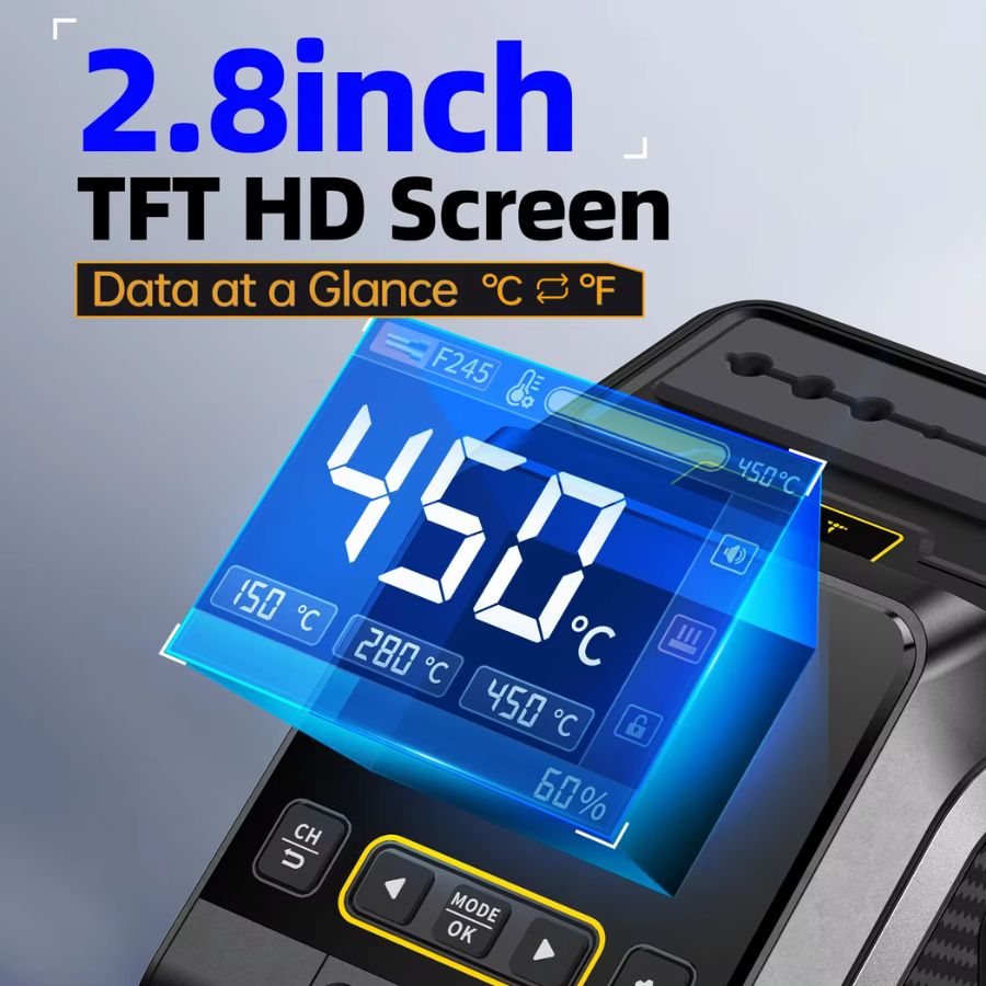 Comprar Estação de Solda FNIRSI DWS-200 C210/C245 200W Full Set - HCELL ...