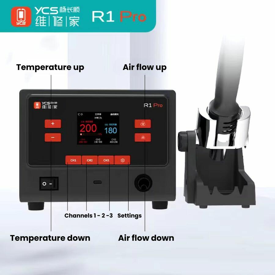 Comprar Estação de Ar Quente YCS R1 Pro 1000W - HCELL Distribuidor - O ...