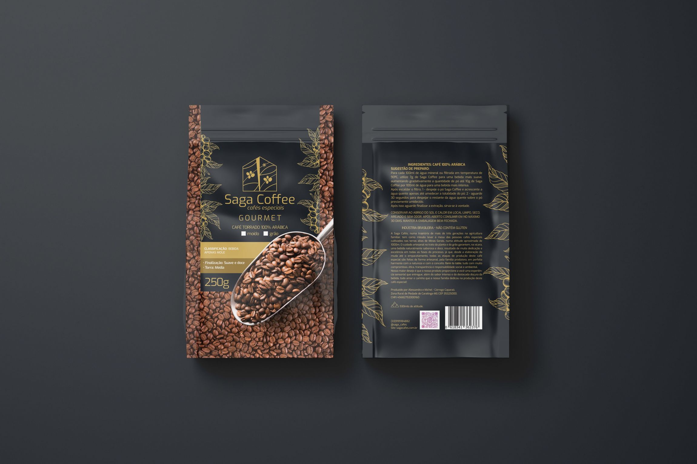 Café Saga Coffee Gourmet 500g - R$49,99