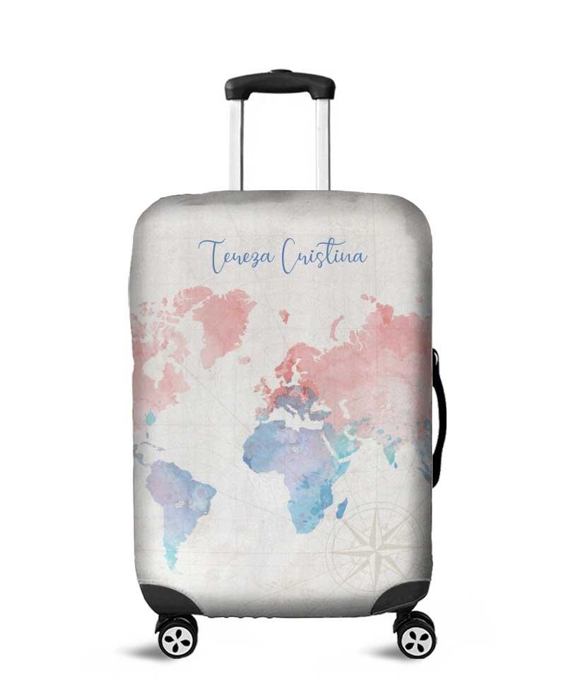 Comprar Capa para Mala Color Map - Personalizada - a partir de R$118,98
