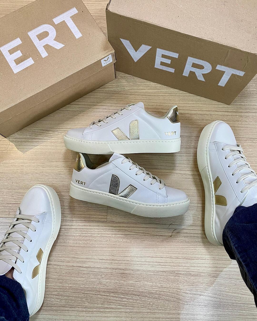 Comprar Vert Off White Dourado - a partir de R$170,99 - Gf Calçados