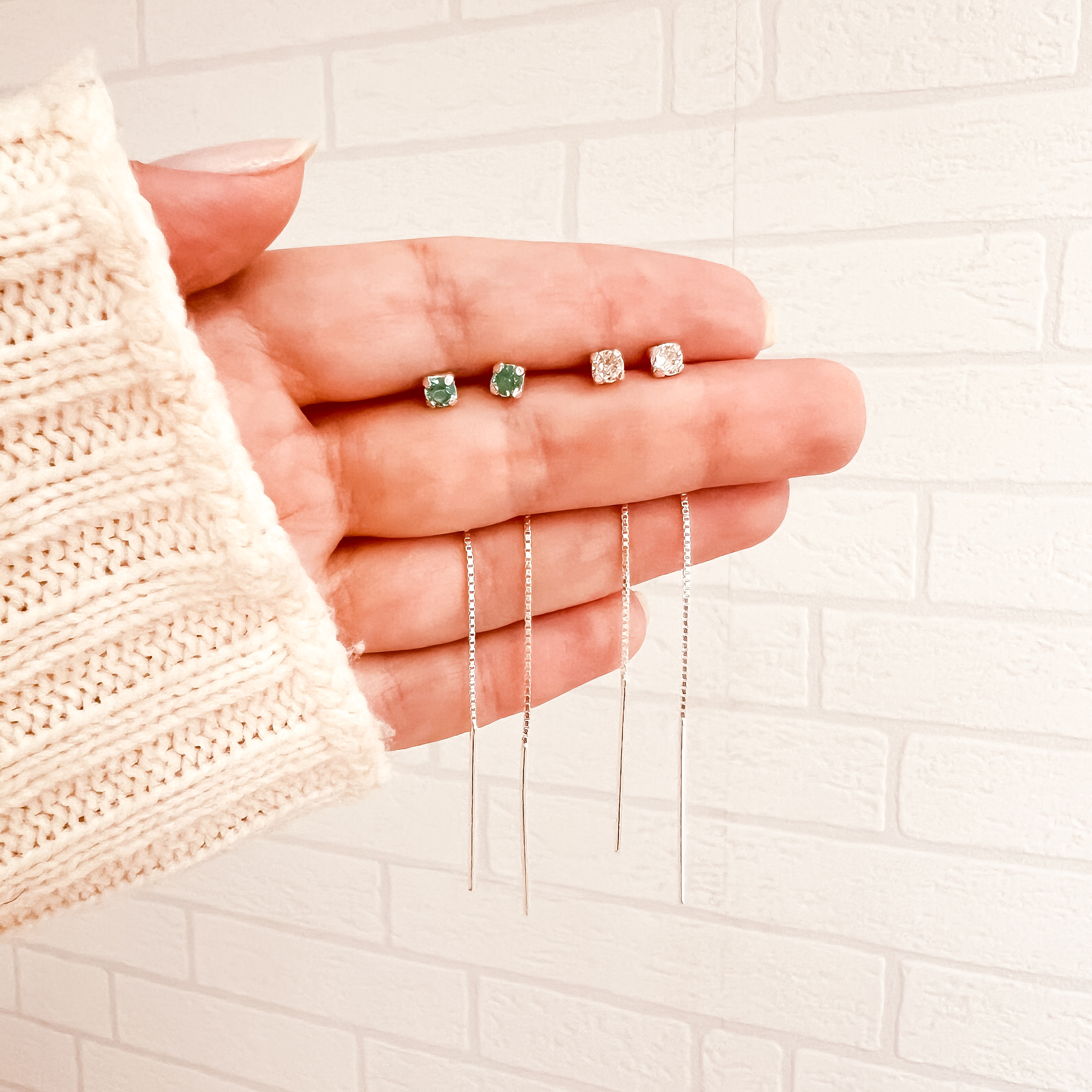 Comprar BRINCO PASSANTE ZIRCÔNIA TOM TURMALINA PARAÍBA COM FIO ...