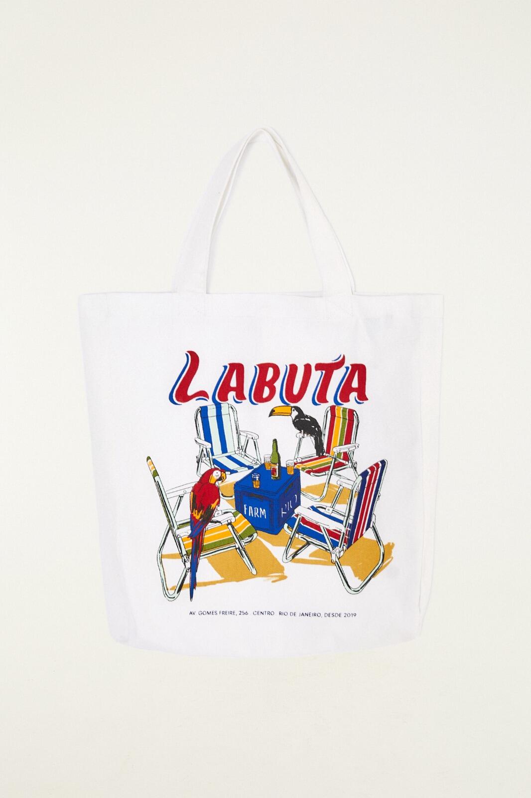 Comprar Tote Bag Bar Labuta Branco Tela FARM - Alto Inverno 2026