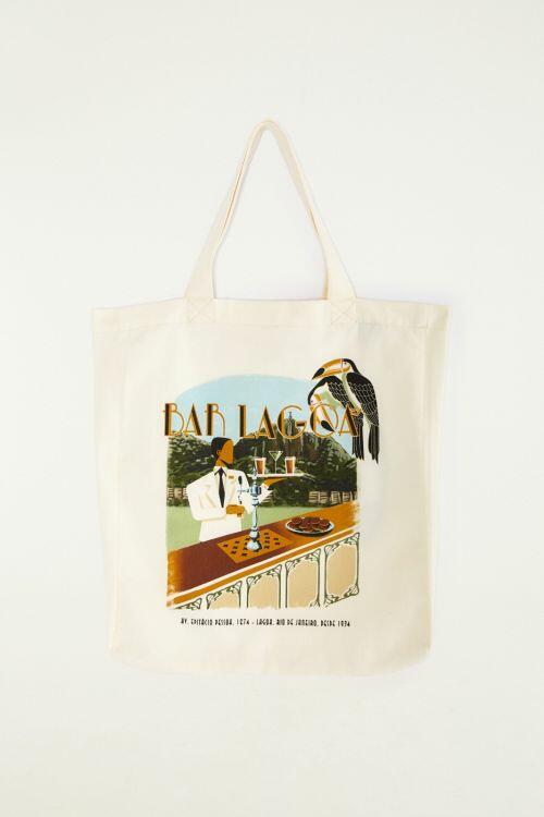 Comprar Tote Bag Bar Da Lagoa Bege Seda FARM - Alto Inverno 2026